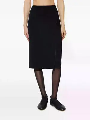 JIL SANDER Midi Raw-hem Skirt