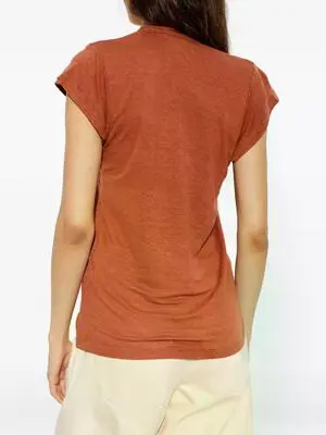 MARANT ETOILE Zankou V-neck T-shirt - Orange