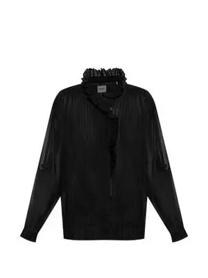 MARANT ETOILE Leota Ruffled Shirt - Black