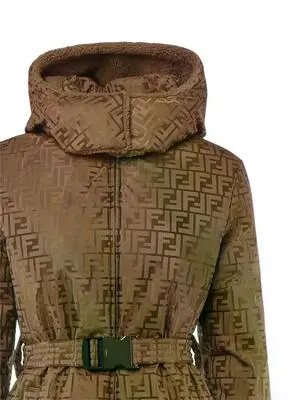 Fendi Monogram-pattern Belted Jacket