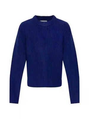 JIL SANDER Ribbed-knit Crew-neck Sweater - Blue