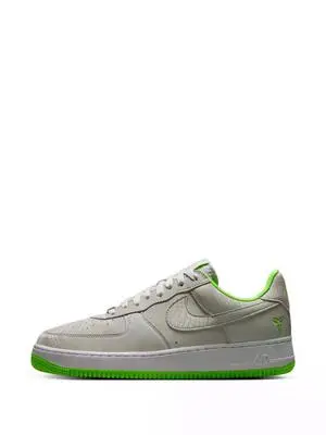 Nike Force 1 Low Snakeskin-effect Sneakers - Grey