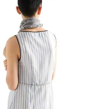 Prada Striped Dress With Bow
