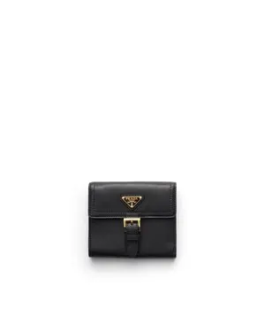 Prada Small Nappa Leather Wallet - Black