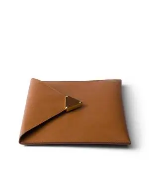 Prada Saffiano Leather Envelope Clutch