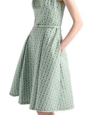 Prada Floral Print Duchess Dress