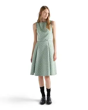 Prada Floral Print Duchess Dress