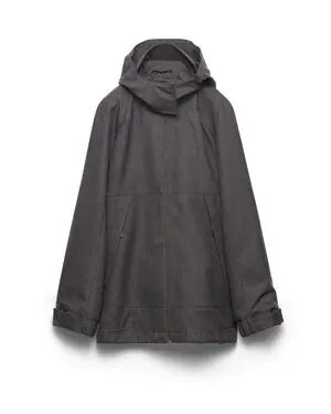 Prada Mélange Hopsack Wool Jacket