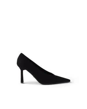 Prada Suede Pointy Toe Pumps