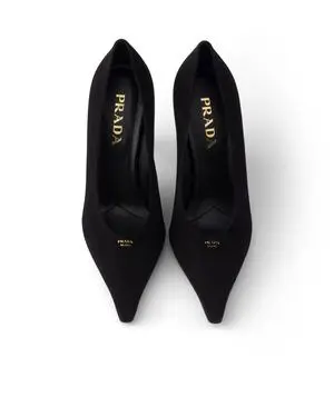 Prada Suede Pointy Toe Pumps