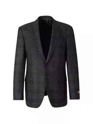 Canali Single-breasted Check-pattern Blazer - Grey