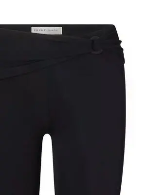 FRAME FRAME Alexandra Leclerc Casino Capri Trousers Black