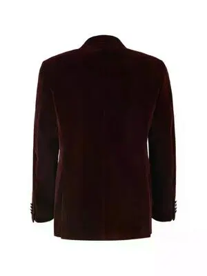 Canali Velvet Peak-lapel Singel-breasted Blazer
