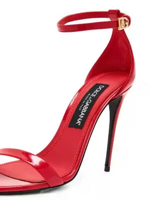 Dolce & Gabbana Patent Leather Stiletto Sandals