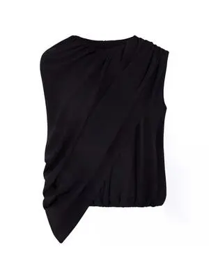 Balenciaga Asymmetric Draped Blouse