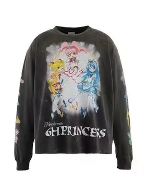 TAKASHI MURAKAMI X Yuta Hosokawa Mononoke Made Superflat Graphic-print T-shirt - Black