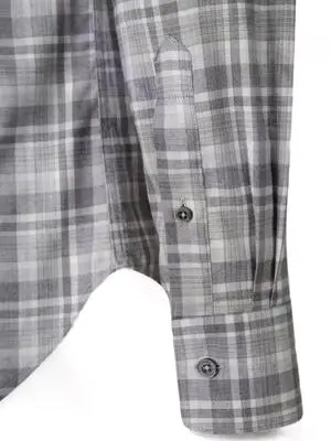Canali Cotton Plaid Shirt