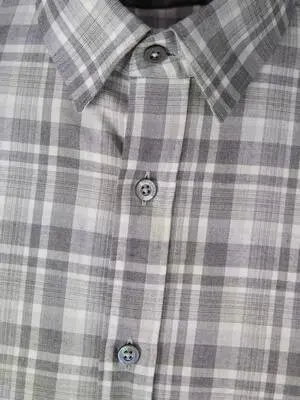 Canali Cotton Plaid Shirt
