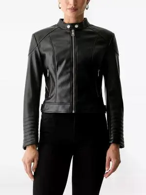 Guess Textured-finish Panelled Jacket - Black