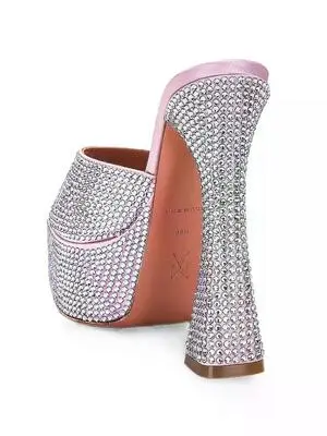 Amina Muaddi Dalida Heeled Sandals