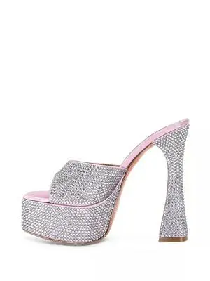 Amina Muaddi Dalida Heeled Sandals