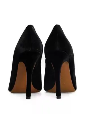 Roberto Festa Rose Appliqué Velvet Pumps