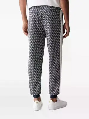 Guess Monogram-print Side-stripe Track Pants