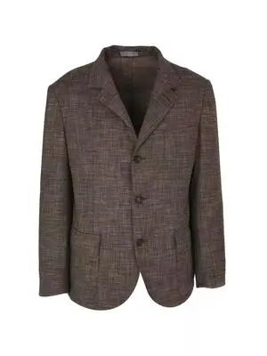 Corneliani Textured Single-breasted Blazer - Brown
