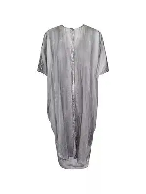 Mizuiro Ind Button-up Midi Dress - Grey
