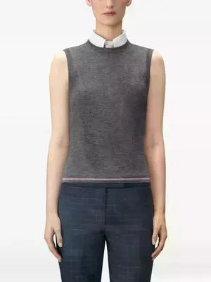 Thom Browne Rwb Stripe Shell Top