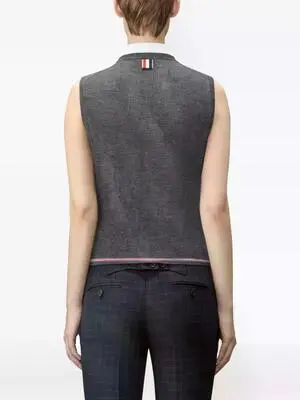Thom Browne Rwb Stripe Shell Top