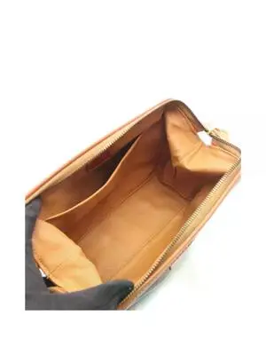 Celine 2000s Macadam Zip-fastening Makeup Bag