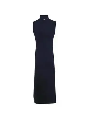 TWINSET High-neck Sleeveless Midi Dress