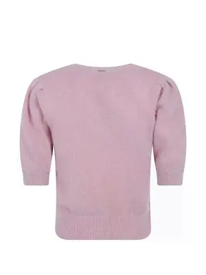 TWINSET Feather-embellished Puff-sleeve Sweater