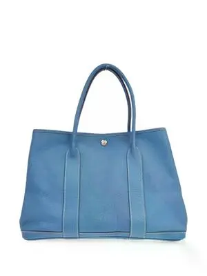Hermès 2011 Togo Garden Party Tote Bag - Blue