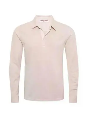 Orlebar Brown Garfield Long-sleeve Polo Shirt - Pink