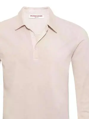 Orlebar Brown Garfield Long-sleeve Polo Shirt - Pink