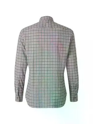 Canali Cotton Plaid Shirt