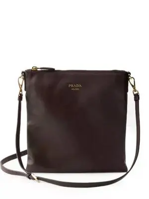 Prada Nappa Leather Mini Shoulder Bag - Brown