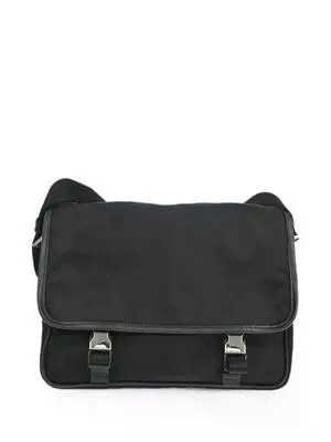 Prada Buckle-fastening Messenger Bag - Black