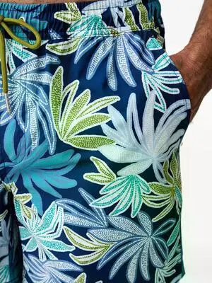 Marc O'polo Leaf-print Drawstring Swim Shorts