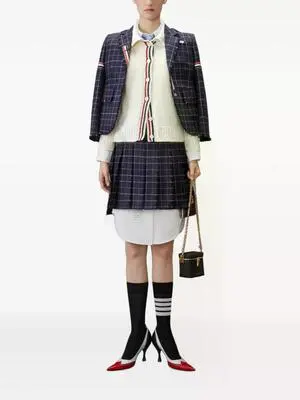 Thom Browne Hector Intarsia Cardigan - White