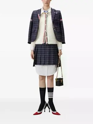 Thom Browne Hector Intarsia Cardigan - White