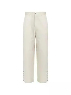 Palm Angels Press-stud Straight-leg Trousers - Neutrals