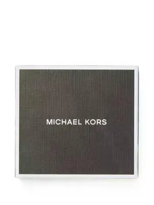 Michael Kors Monogram-pattern Logo-plaque Belt And Wallet Set