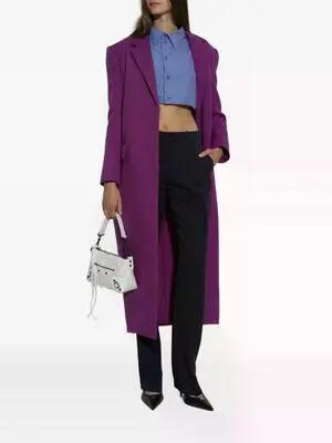 Balenciaga Cropped Long-sleeve Shirt - Blue