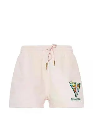 Casablanca Tennis Club Embroidered-logo Shorts - Pink