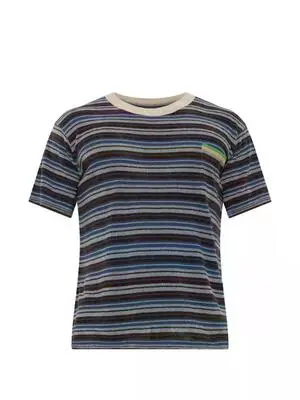 MAISON MARGIELA Striped Short-sleeve T-shirt - Brown
