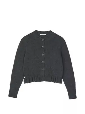Cecilie Bahnsen Fibbie Ruffled Cardigan - Grey