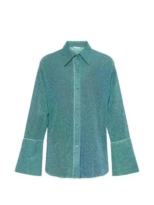 Oseree Glitter-effect Long-sleeve Shirt